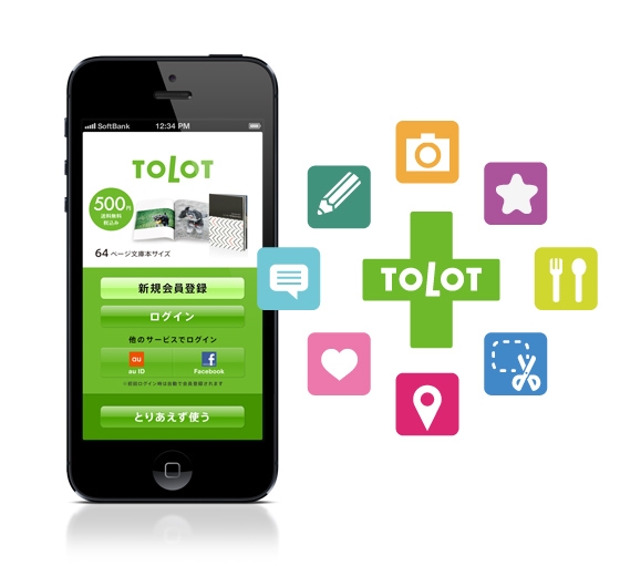 他のアプリと連携するAPI『TOLOT＋アプリ』に対応！500円フォトブック『TOLOT』iPhone版アプリ最新版を公開 | NEWSCAST