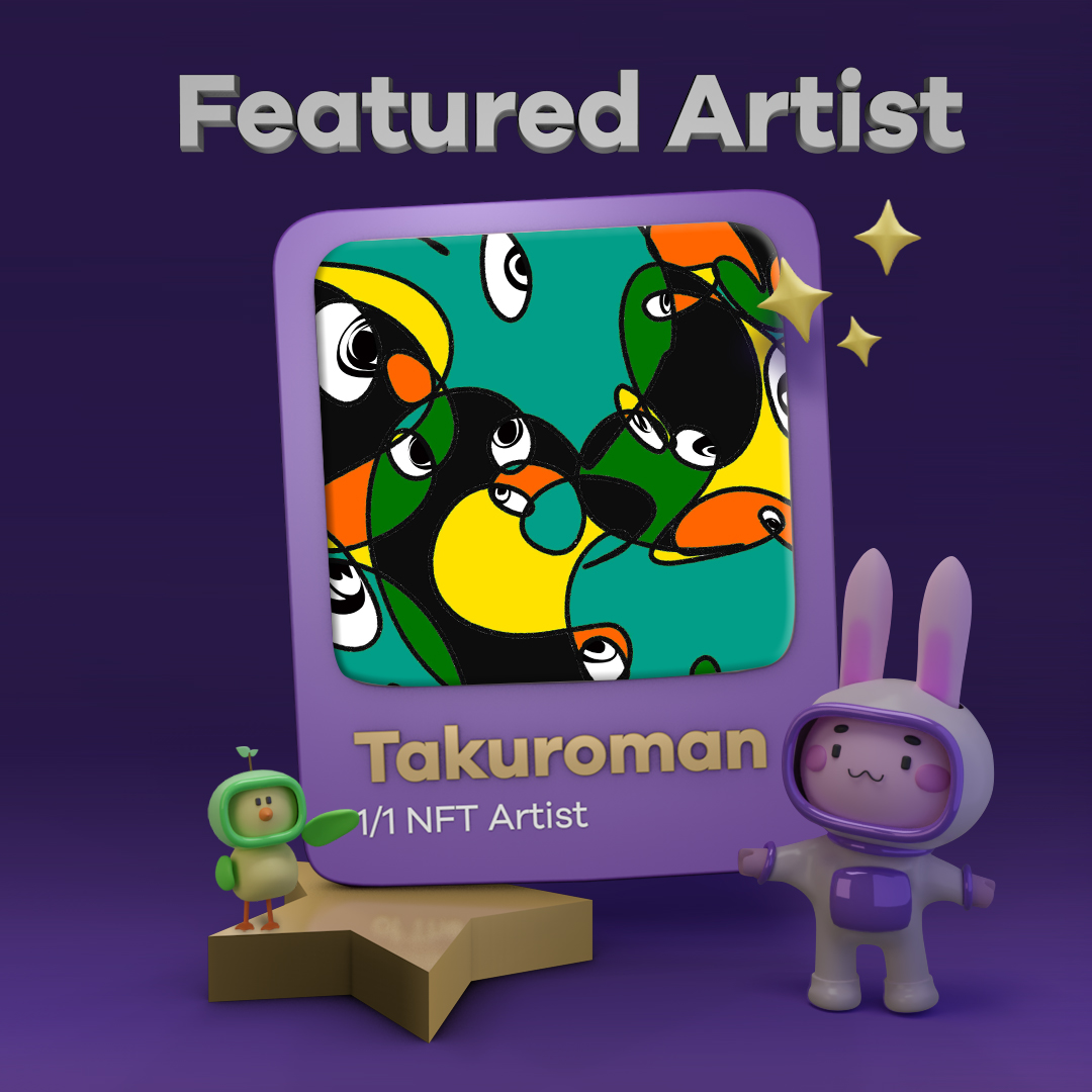 NFTアーティストTAKUROMAN、NFTマーケットプレイスGrabbitとのパートナーシップが開始。新作2点のオークションを実施！ | NEWSCAST